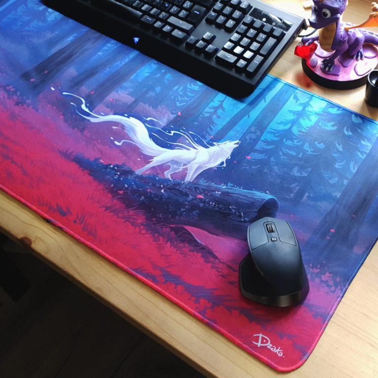 Tapis de souris XXL • Renards Premières Neiges – Dzaka