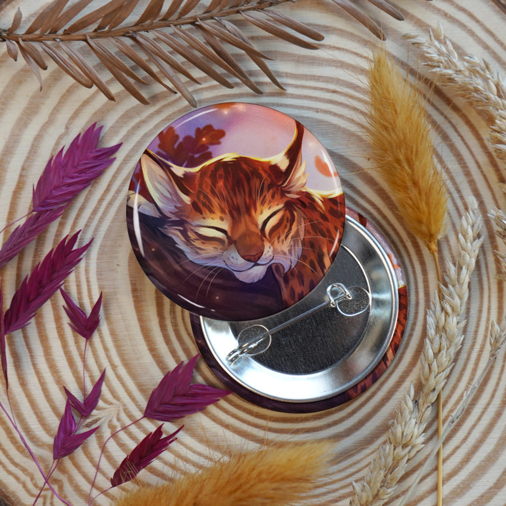 Badge/Magnet • Lynx Automne – Dzaka
