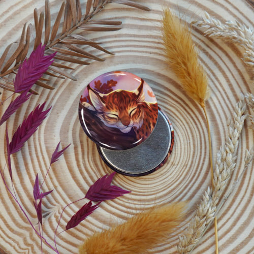 Badge/Magnet • Lynx Automne – Dzaka