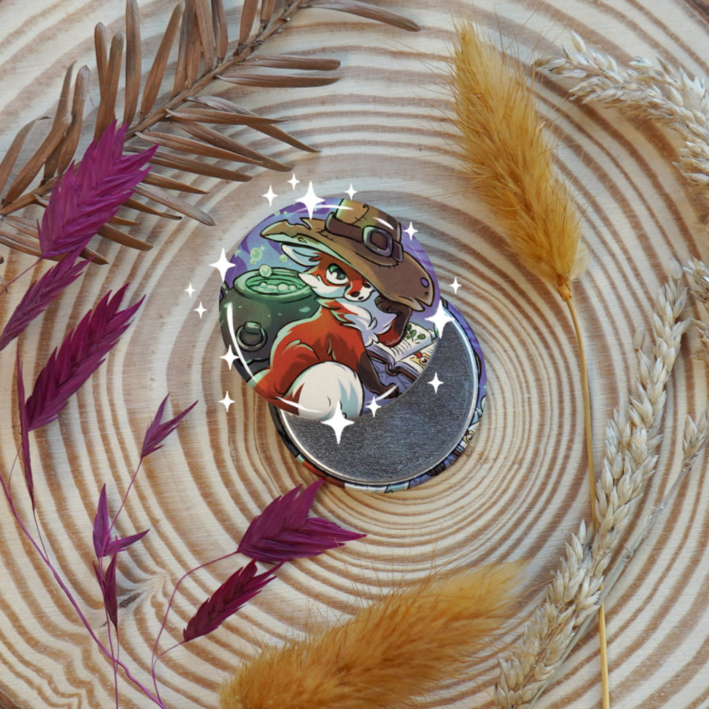 Badge/Magnet • Fox Witch – Dzaka