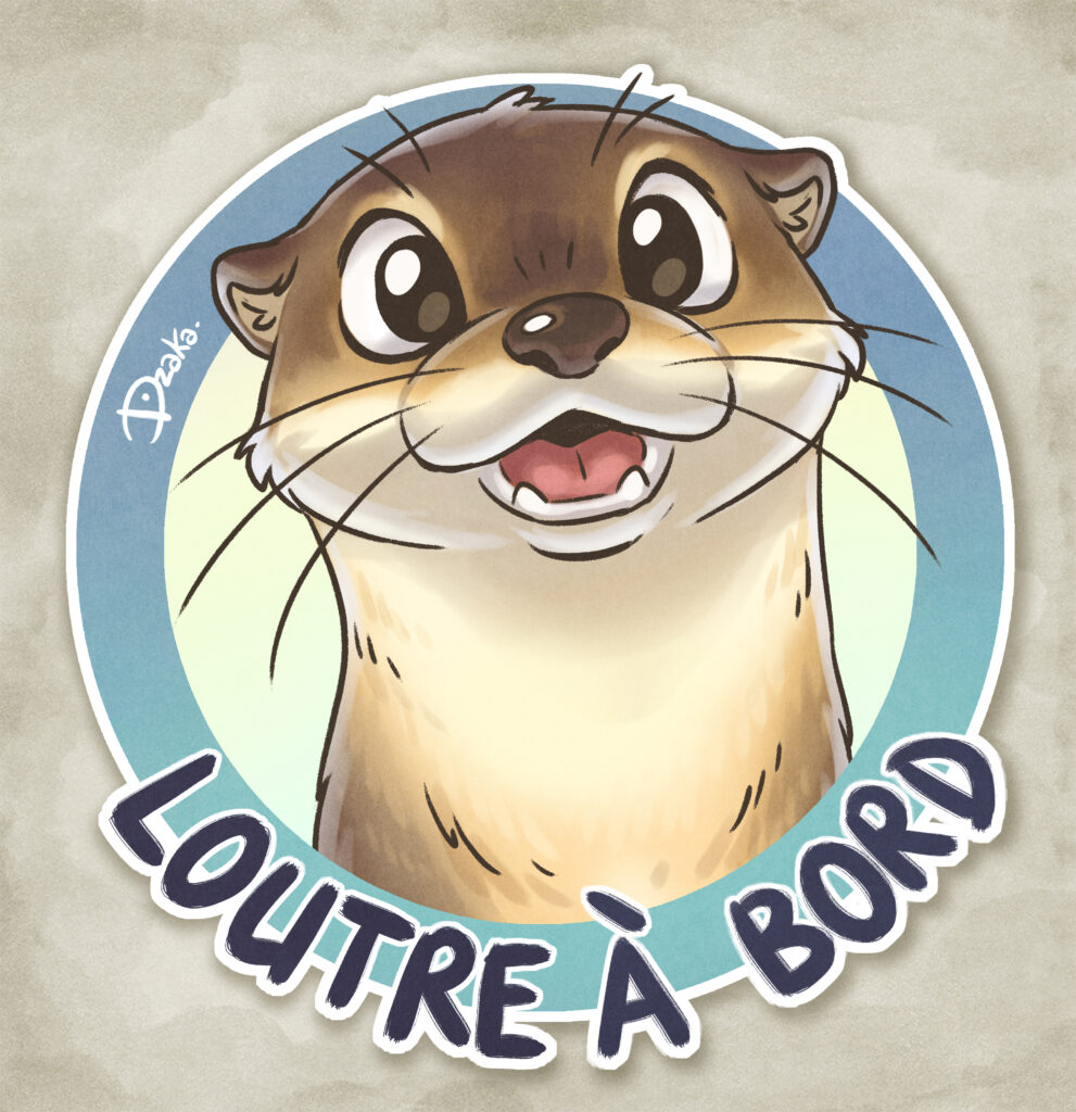 Sticker Auto • Loutre – Dzaka