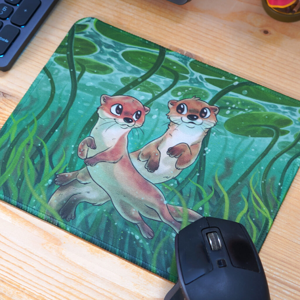 Tapis de souris XXL • Renards Premières Neiges – Dzaka