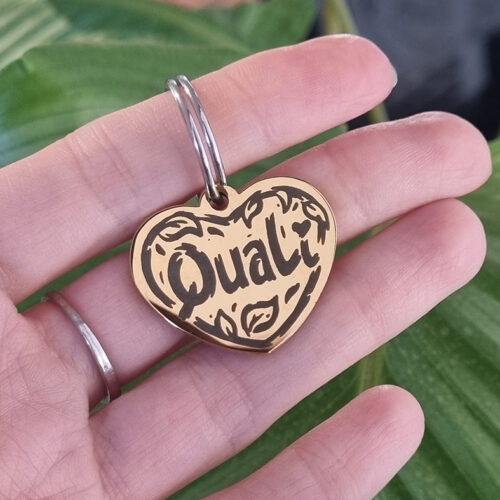 Médaille Cœur Végétal • 4 coloris – Dzaka